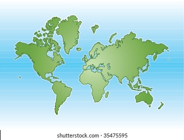 Highly Detailed Physical World Map Labeling Stock Vector (Royalty Free ...