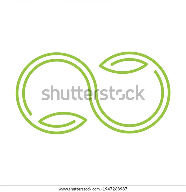 Green Infinity Logo Design Vector Template Stock Vector (Royalty Free ...