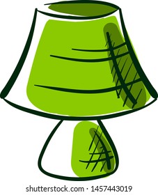 Green Lamp Drawing Illustration Vector On Stock Vector (Royalty Free ...