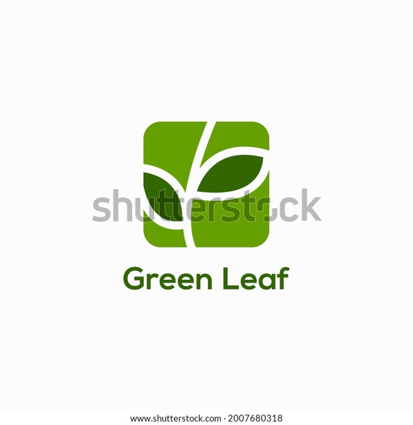 Green Leaf Company Logo Leaf Symbol: เวกเตอร์สต็อก (ปลอดค่าลิขสิทธิ์ ...