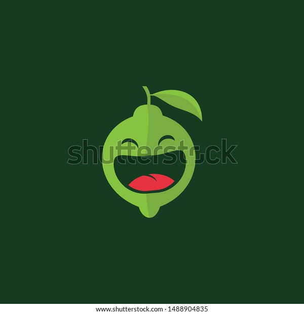 Green Lemon Cartoon Concept Character Green Stock Vector (Royalty Free ...