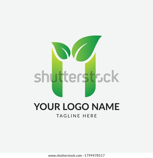 Green Letter M Logo Template Design Stock Vector (Royalty Free ...