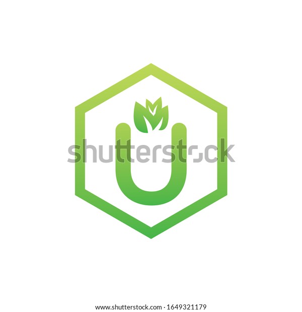Green Letter U Logo Icon Design Stock Vector (Royalty Free) 1649321179 ...