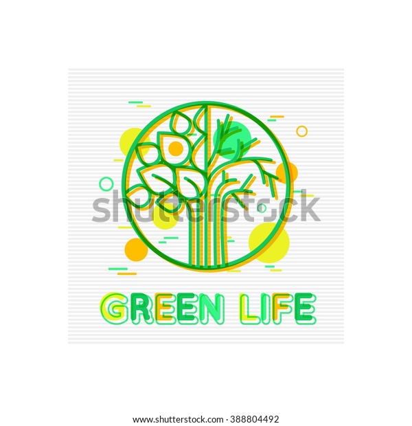 Green Life Concept Vector Illustration Stock Vector (Royalty Free ...