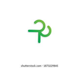 Green Line Logo Design Icon Simple Stock Vector (Royalty Free ...
