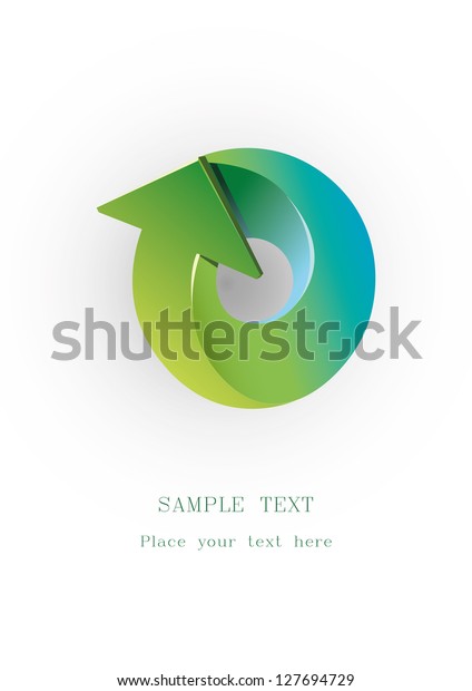 Green Looped Aroow Eps10 Image Contain Stock Vector (Royalty Free ...