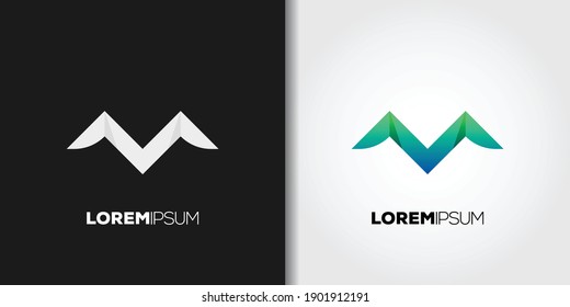 M Logo Brand Set Idea Template Stock Vector (Royalty Free) 1900415782 ...