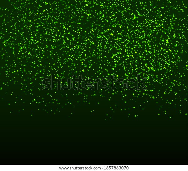Green Magic Lights Glowing Sparkles Falling Stock Vector (Royalty Free ...