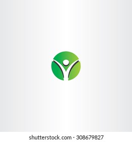 Green Man Circle Logo Sign Design Stock Vector (Royalty Free) 308679827 ...
