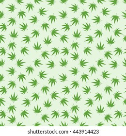 Green Marijuana Background Vector Illustration Stock Vector (Royalty ...