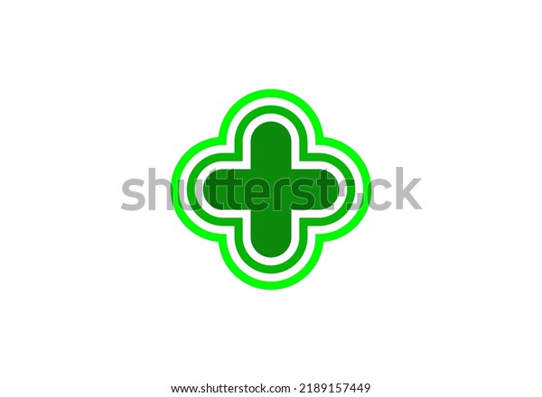 Green Medical Logo Simple Desigm Stock Vector (Royalty Free) 2189157449 ...