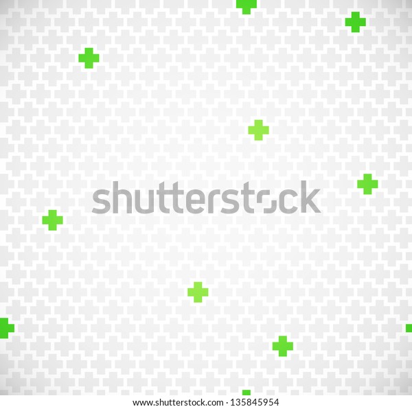 Green Medical Seamless Pattern Crosses Stock Vector (Royalty Free ...