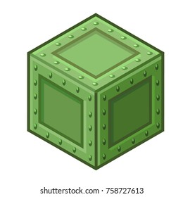Green Metal Box Stock Vector (Royalty Free) 758727613 | Shutterstock