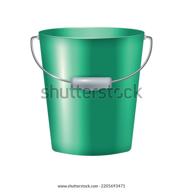 Green Metal Bucket Handle On White Stock Vector (Royalty Free ... Green Metal Bucket Handle On White Stock Vector (Royalty Free ...