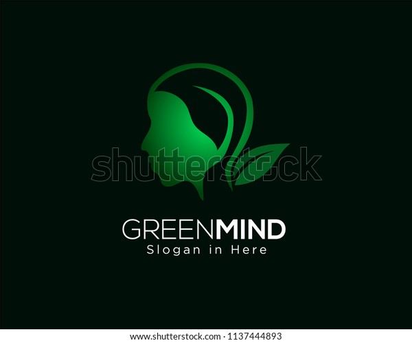 Green Mind Logo Eco Mind Logo Stock Vector (Royalty Free) 1137444893 ...