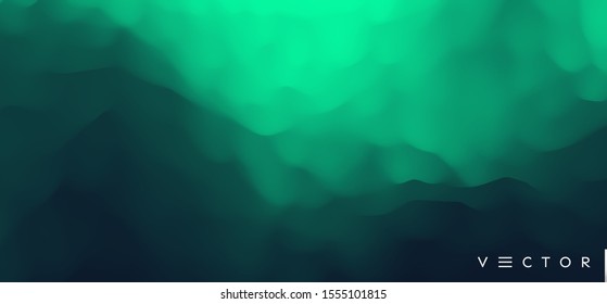 Green Misty Background Vector Illustration Advertising Stock Vector ...