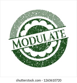 Green Modulate Rubber Grunge Texture Seal Stock Vector (Royalty Free ...