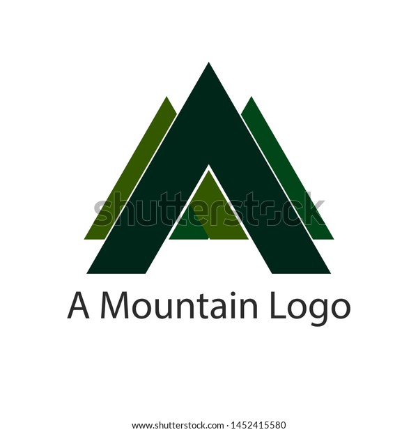 Green Mountain Logo Design Stock Vector (Royalty Free) 1452415580 ...