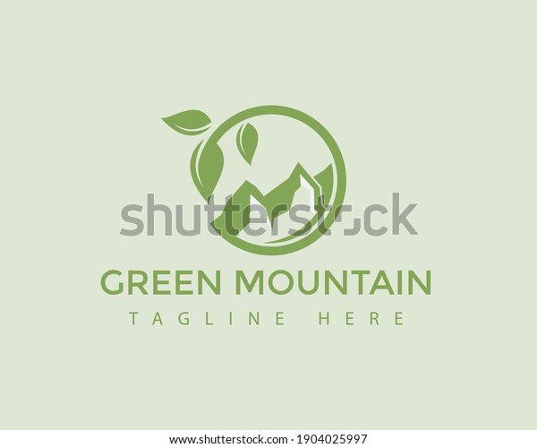 Green Mountain Logo Mountain Logo Design Stock Vector (Royalty Free ...