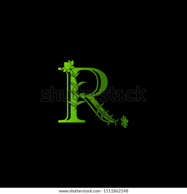 Green Nature Letter R Leaf Icon Stock Vector (Royalty Free) 1511862248 ...