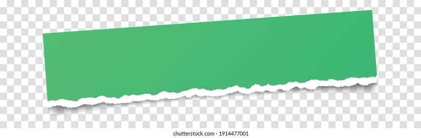 Green Note Paper Banner On Transparent Stock Vector (Royalty Free ...