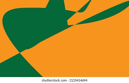 Green Orange Color Combination Background Stock Vector (Royalty Free ...