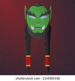 Green Orc Braids Vector 库存矢量图（免版税）1154385538 | Shutterstock