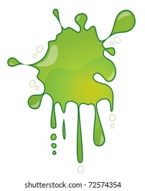 Green Paint Splash Stock Vector (Royalty Free) 72574354 | Shutterstock