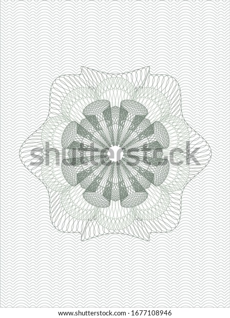 Green Passport Money Rosette Vector Illustration Stock Vector (Royalty ...