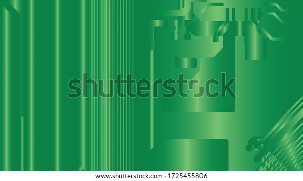 Green Pcb Motherboard Abstract Texture Background Stock Vector (Royalty ...