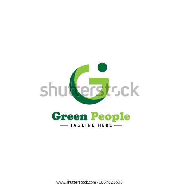Green People Logo Vector Stock Vector (Royalty Free) 1057823606 ...