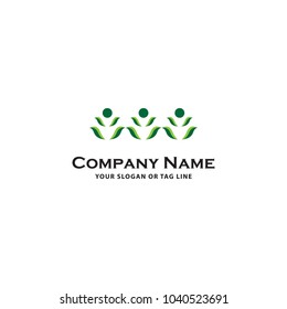 Green People Vector Logo Stock Vector (Royalty Free) 1040523691 ...