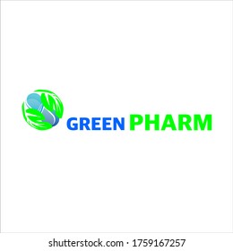 Green Pharmacy Logo Design Template Stock Vector (Royalty Free) 1759167257