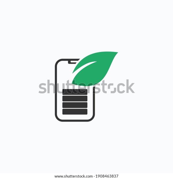 Green Phone Logo Designs Nature Technology Stock Vector (Royalty Free ...
