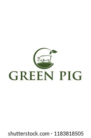 Green Pig Logo Stock Vector (Royalty Free) 1183812517 | Shutterstock