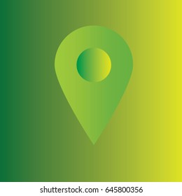 Green Pin Location Point Stock Vector (Royalty Free) 645800356