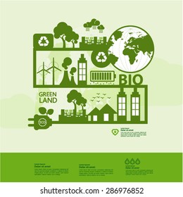 Green Planet Vector Illustration Stock Vector (Royalty Free) 286976852 ...
