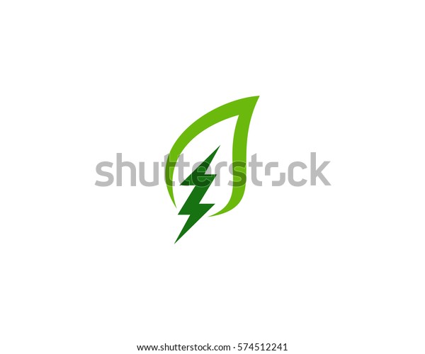 Green Power Energy Logo Design Element Stock Vector (Royalty Free ...