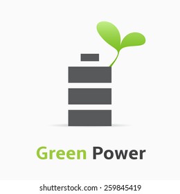 Green Power Green Power Logo: vector de stock (libre de regalías ...