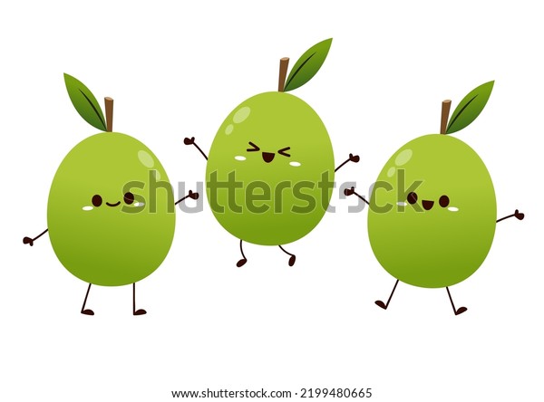 Green Prunes Cartoon Vector Prunes Character Stock Vector (Royalty Free ...
