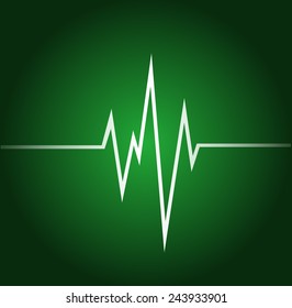 Green Pulse Light Abstract Technology Background: vector de stock ...