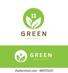 Green Real Estate Logo Stock Vector (Royalty Free) 489370147 | Shutterstock