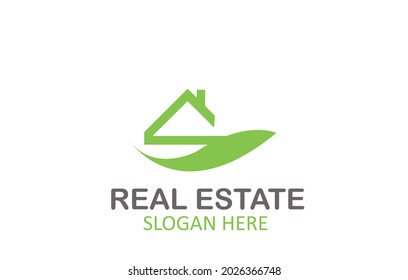 Green Real Estate Logo Design Stock Vector (Royalty Free) 2026366748 ...