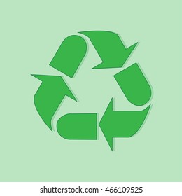 Green Recycle Logo Design Stock Vector (Royalty Free) 466109525 ...