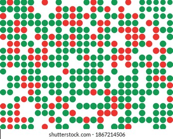 Green Red Dots On White Background Stock Vector (Royalty Free ...