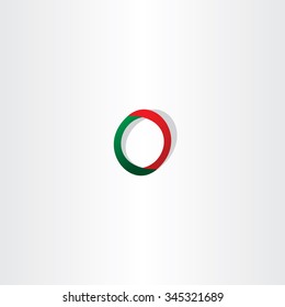 Green Red Logo Letter O Symbol Stock Vector (Royalty Free) 345321689 ...