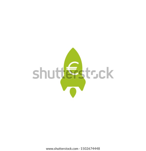 Green Rocket Ship Fire Euro Sign: เวกเตอร์สต็อก (ปลอดค่าลิขสิทธิ์ ...