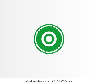 Green Round Circle Logo Design Icon Stock Vector (Royalty Free ...