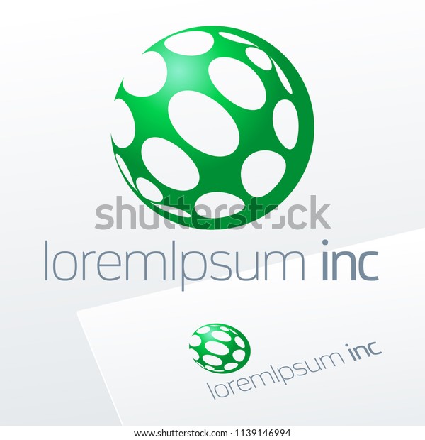 Green Round Vector Sign Logo Ecology Stock Vector (Royalty Free ...