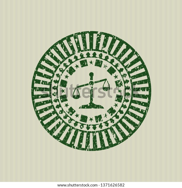 Green Scale Icon Rubber Seal Texture Stock Vector (Royalty Free ...